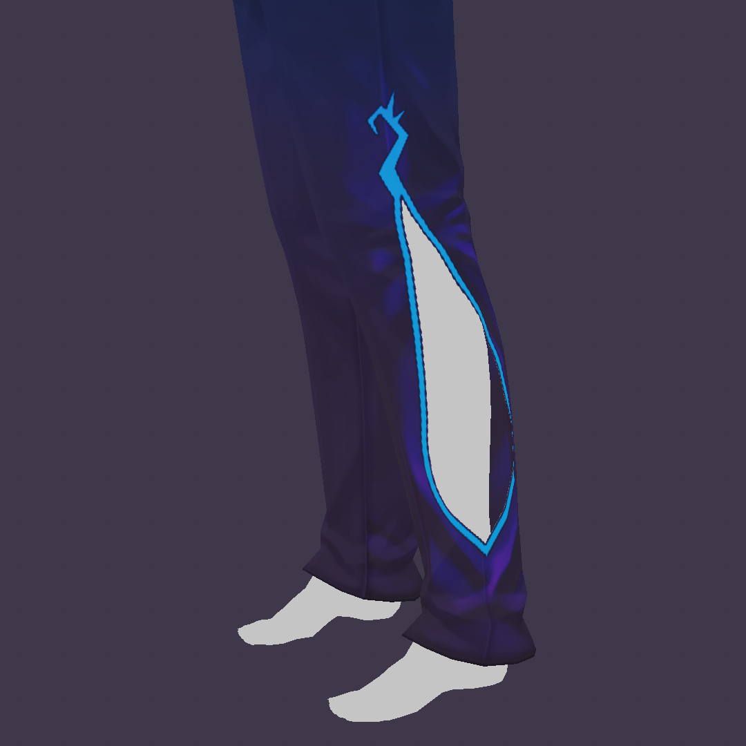 Vroid Pants Blue Fantasy - Kitzoomer - BOOTH