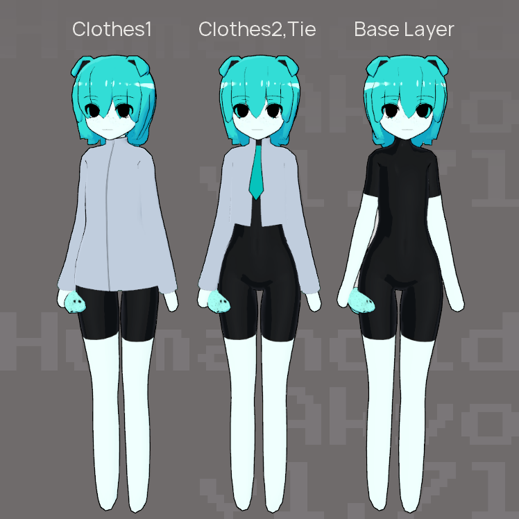 Humanoid Akyo Ver.1.71 - PC版VRChat用アバター - nooktown - BOOTH
