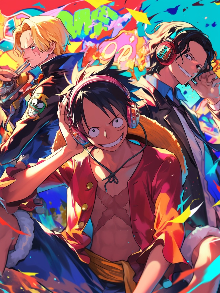 ONE PIECE（オリジナルポップアート） - AI-art SHOP - BOOTH