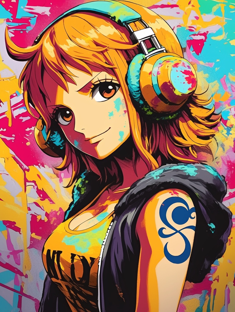 ONE PIECE（オリジナルポップアート） - AI-art SHOP - BOOTH