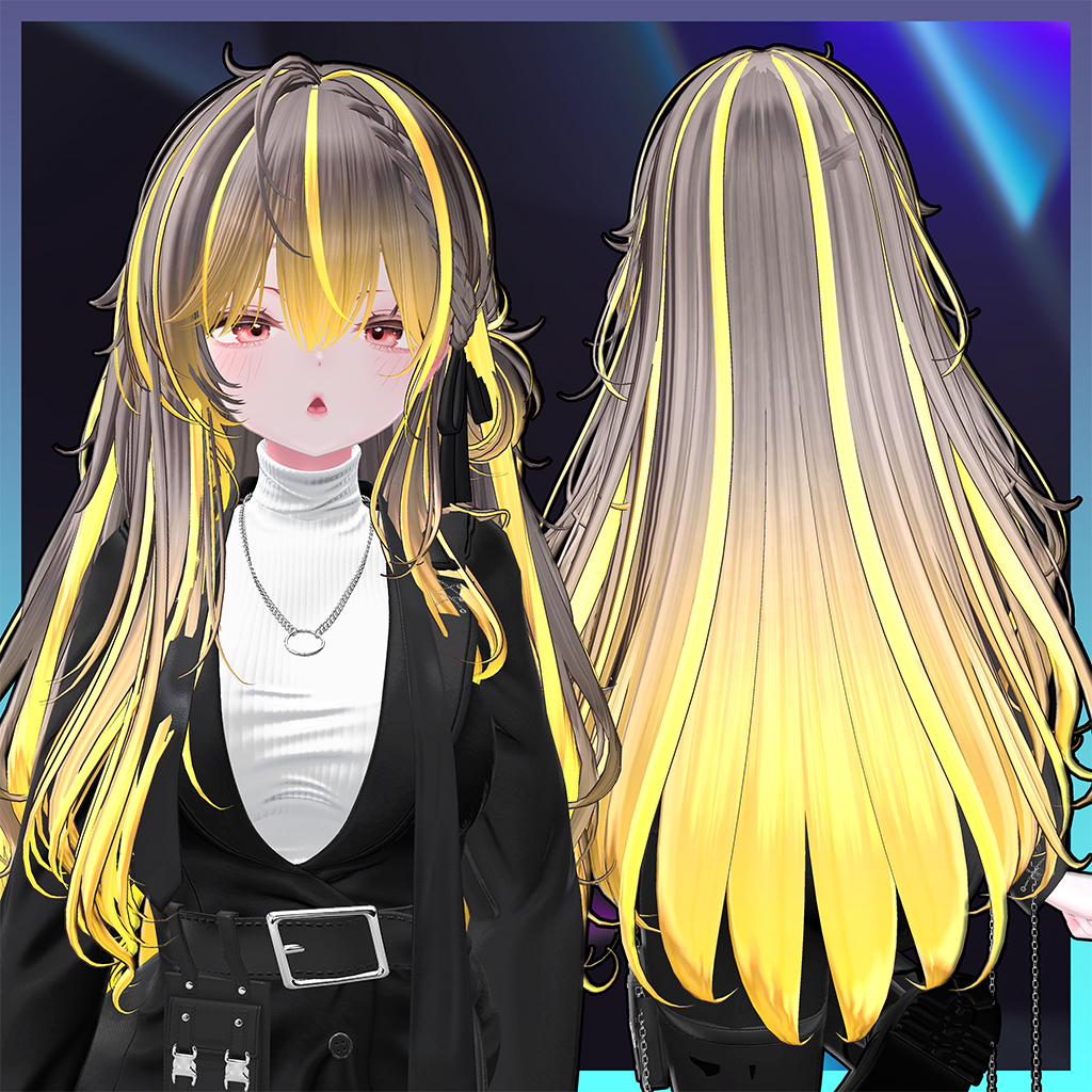 Bloom braid bun Hair Highlights Texture 【VRC Hair Texture - GLAY ...