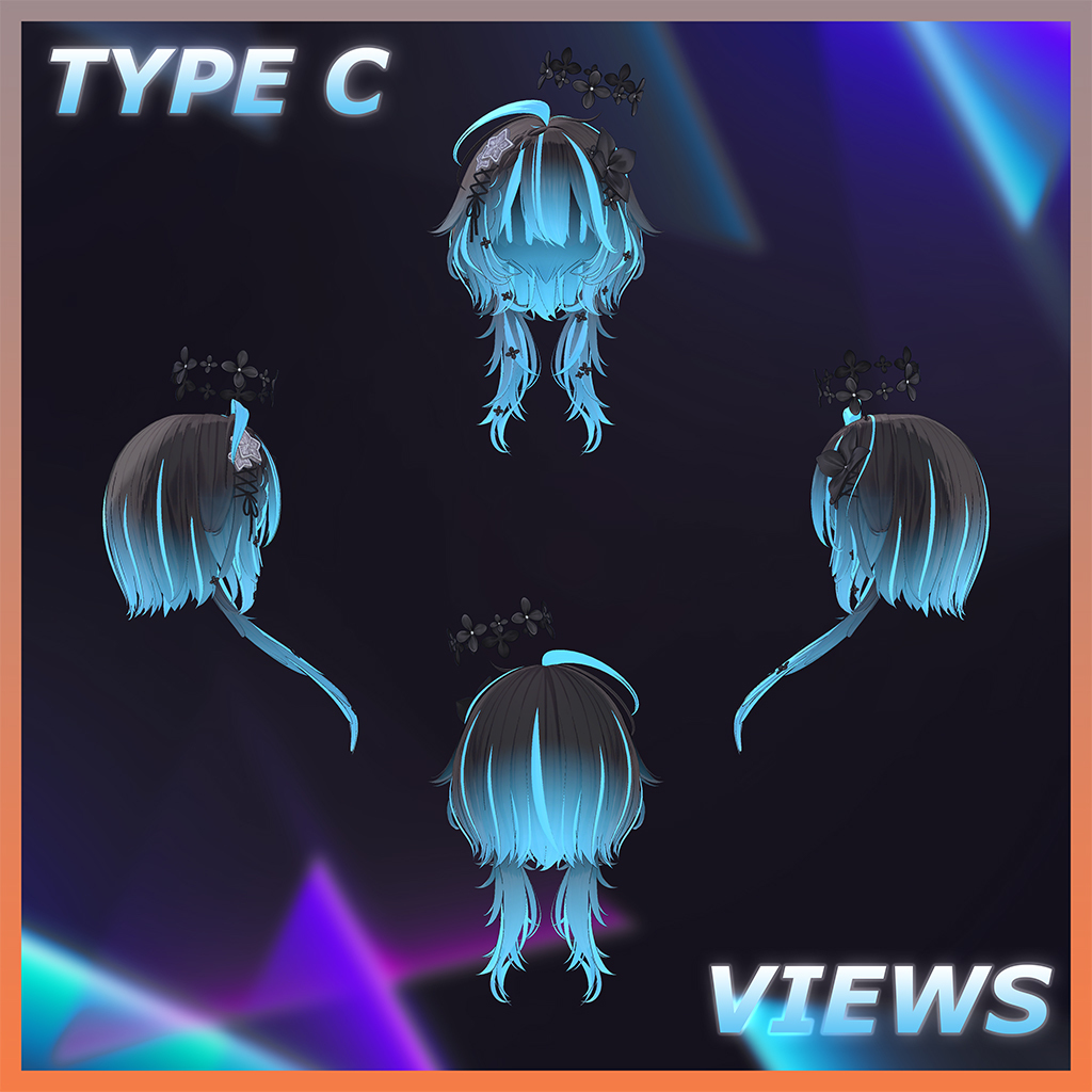 ♥ Raina_Hair ♥ Highlights Texture 【VRC Hair Texture - Nanaha】 - StrandX ...