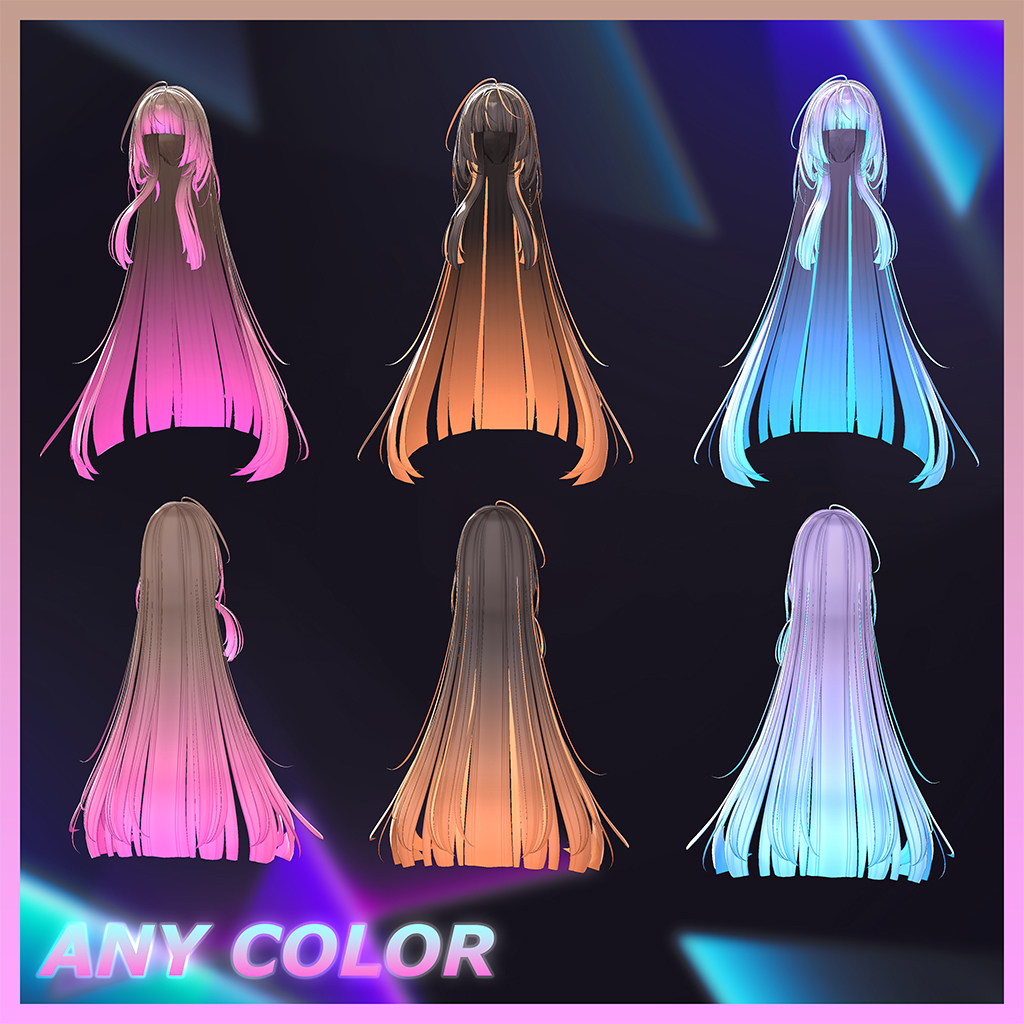 Fancy_Hair Highlights Texture 【VRC Hair Texture - LookVook】 - StrandX ...