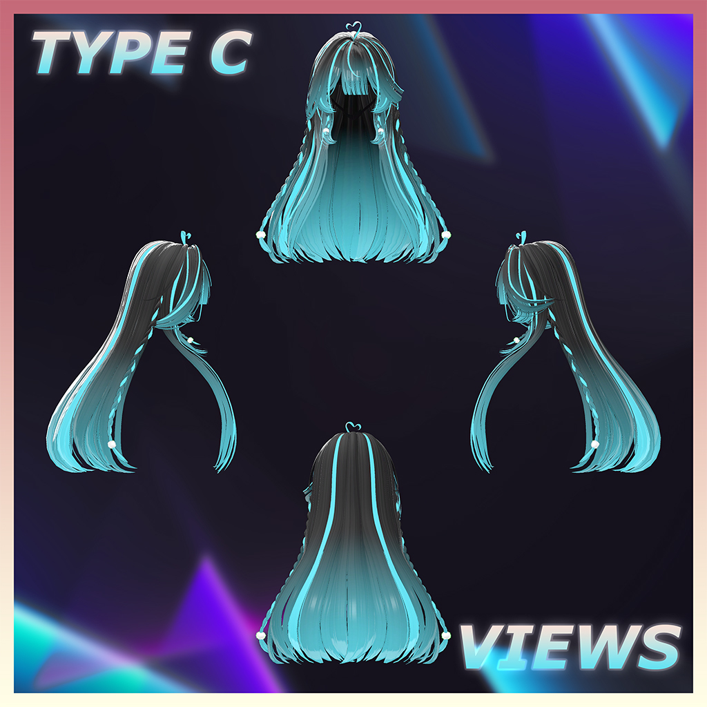 GoldenHour Highlights Texture 【VRC Hair Texture - YM STORE】 - StrandX ...