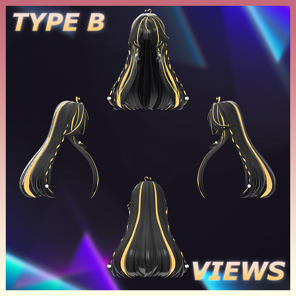 GoldenHour Highlights Texture 【VRC Hair Texture - YM STORE】 - StrandX ...