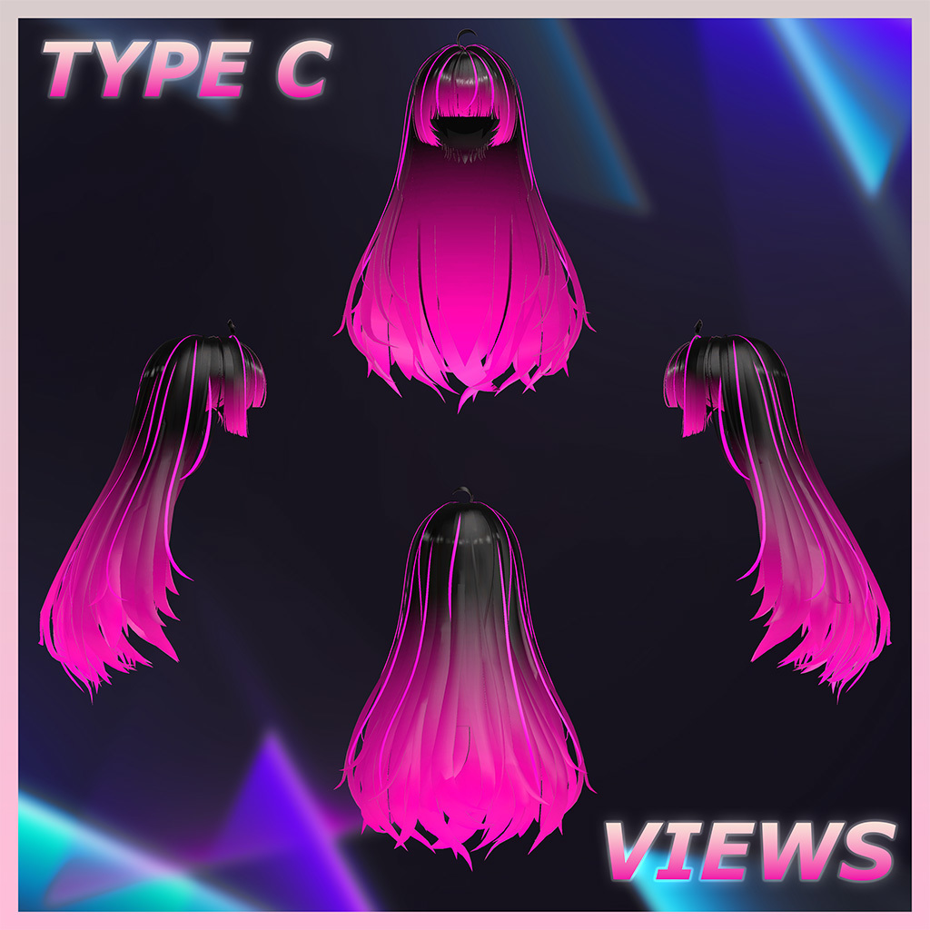 Lumina Hair Highlights Texture 【VRC Hair Texture - EXTENSION CLOTHING ...