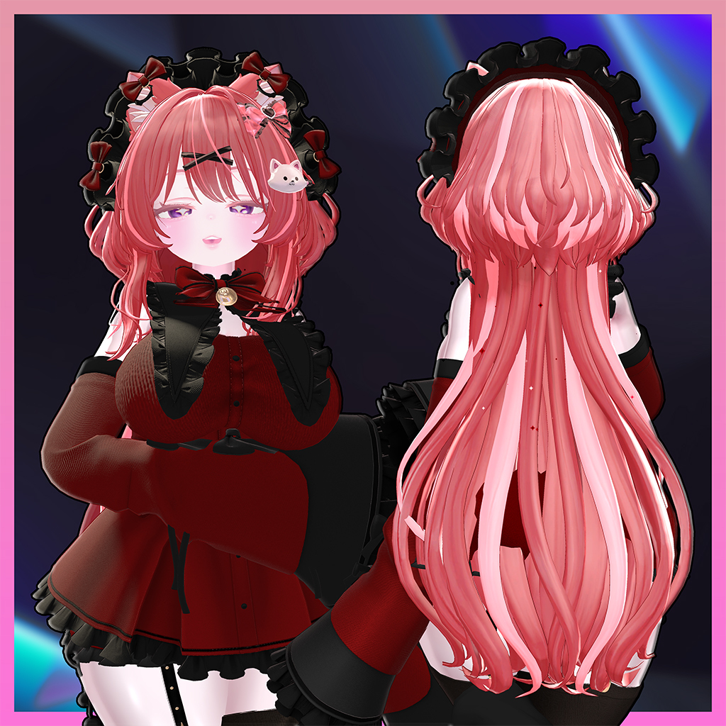 Snow Kit Hair Highlights Texture 【VRC Hair Texture - mitokumo ...