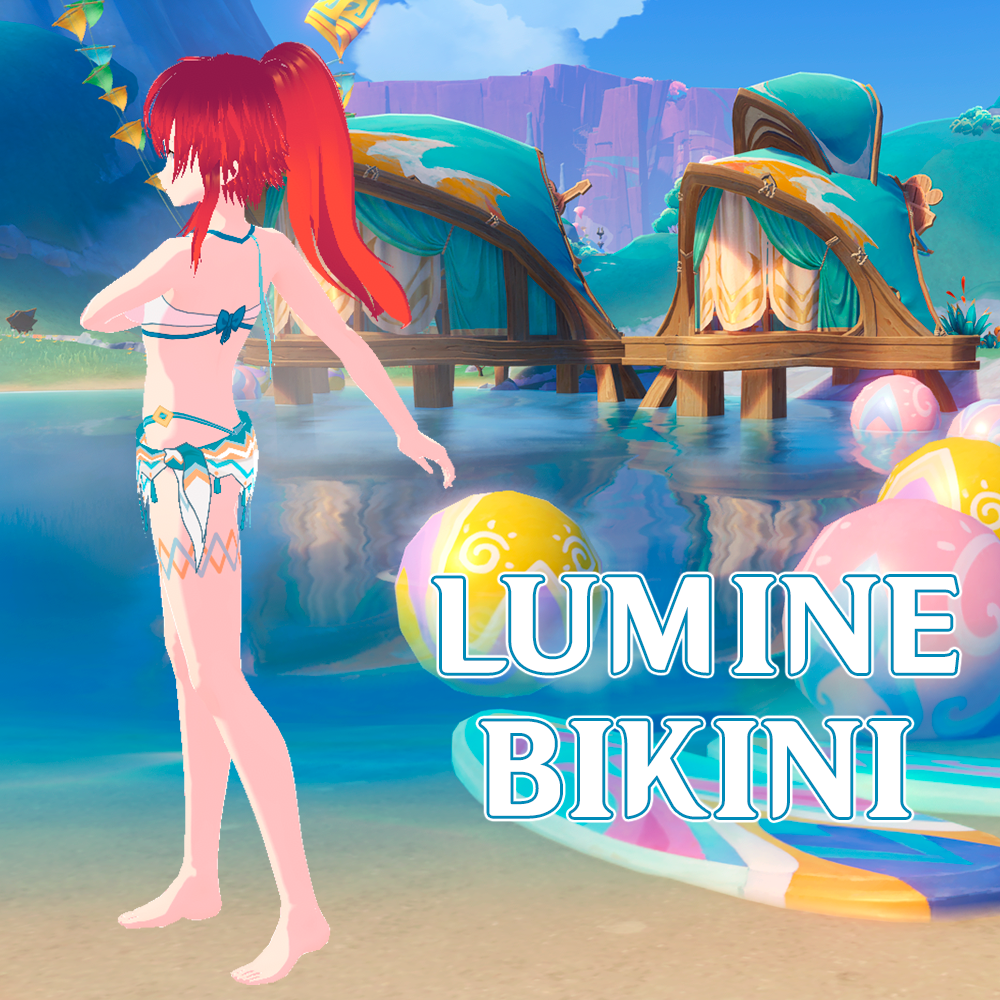 [ VRoid ] Lumine's bikini (genshin impact) - Moonlight - BOOTH