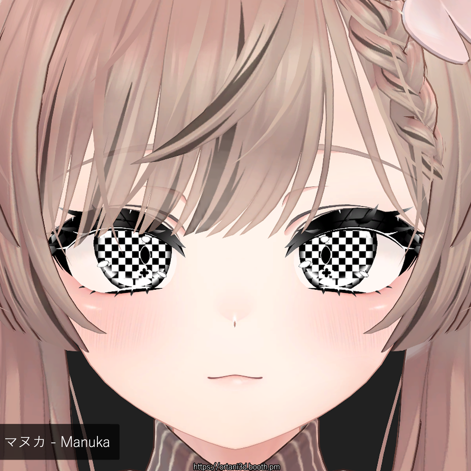 チェッカーセット Checker set - textures - (Eye + Makeup + Nail) - Ortani3D - BOOTH