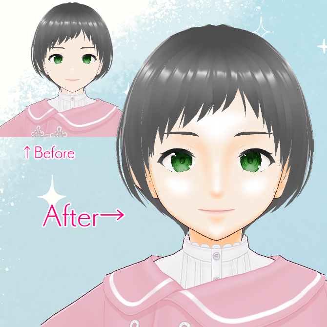 【Vroid肌】ナチュラルなシェーディング＆ハイライト/Natural shading & Highlights - ニコロのおみせ - BOOTH