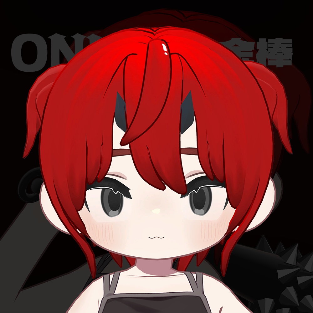 【キプフェル用】ONIヘア＋金棒 - Stray - - BOOTH