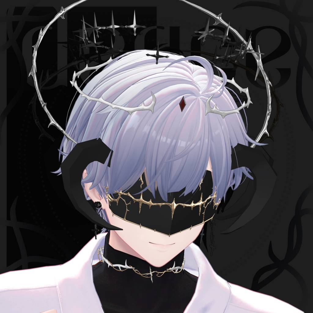 【VRChat】†堕天使マスク†Ver.2 アクセサリーセット Deuce 【VRChat】 - Stray - - BOOTH