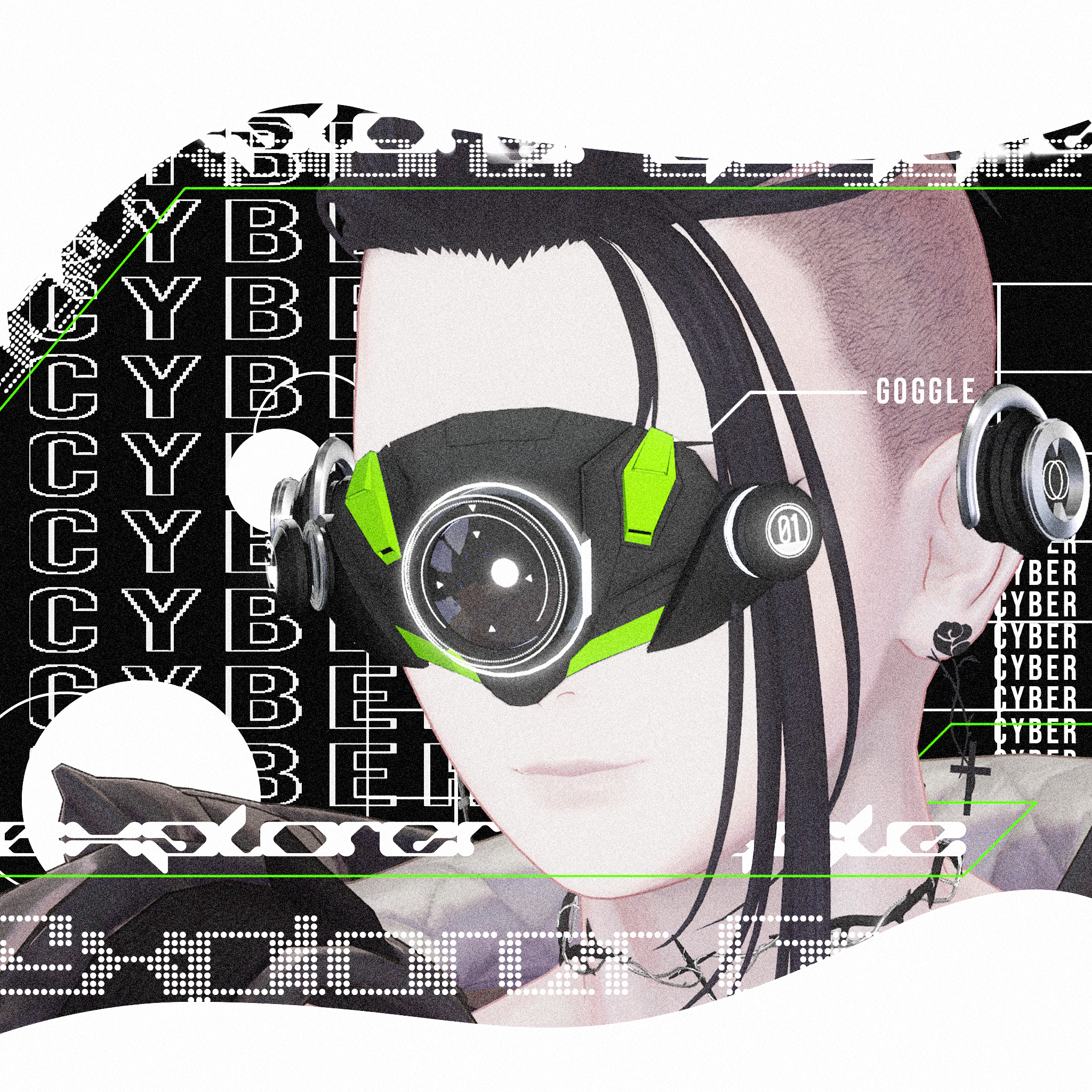 【VRChat】オリジナルサイバーゴーグル 『Explorer Goggles』 - STRAY. - BOOTH