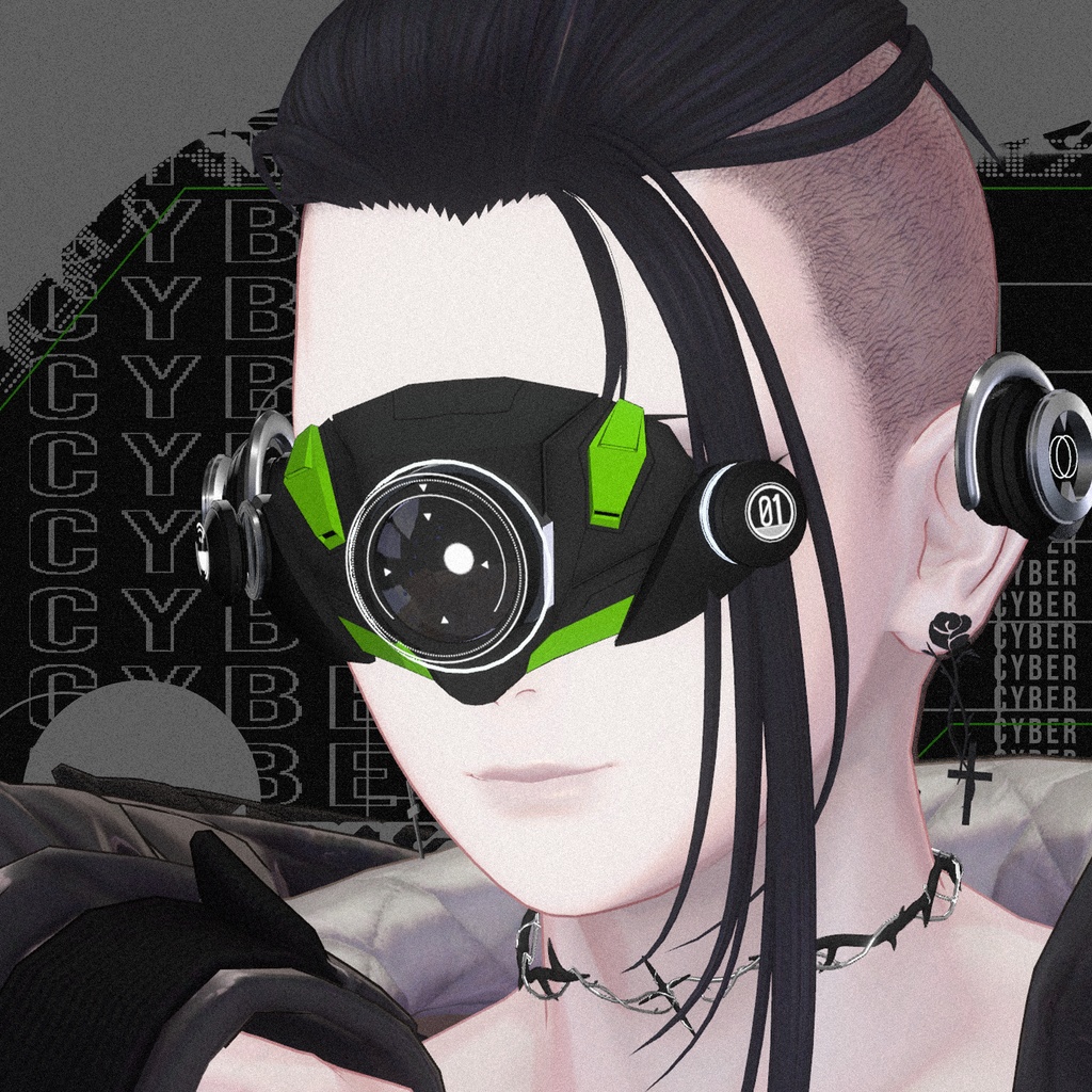 【VRChat】オリジナルサイバーゴーグル 『Explorer Goggles』 - Stray - - BOOTH