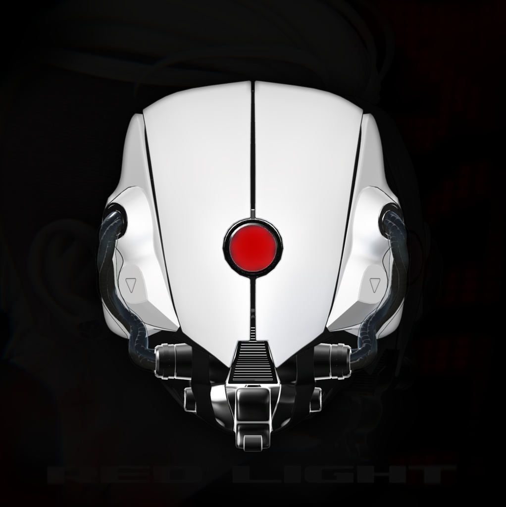 【VRChat】オリジナルマスク『RED Light』 - Stray - - BOOTH