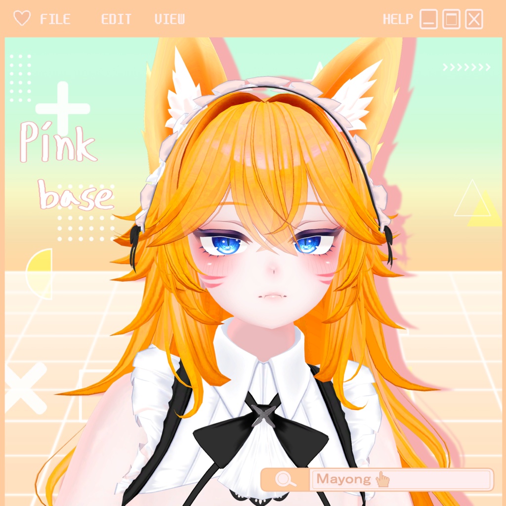 [Moe 萌] Fox face& body makeup texture (full set) - MEOW - BOOTH