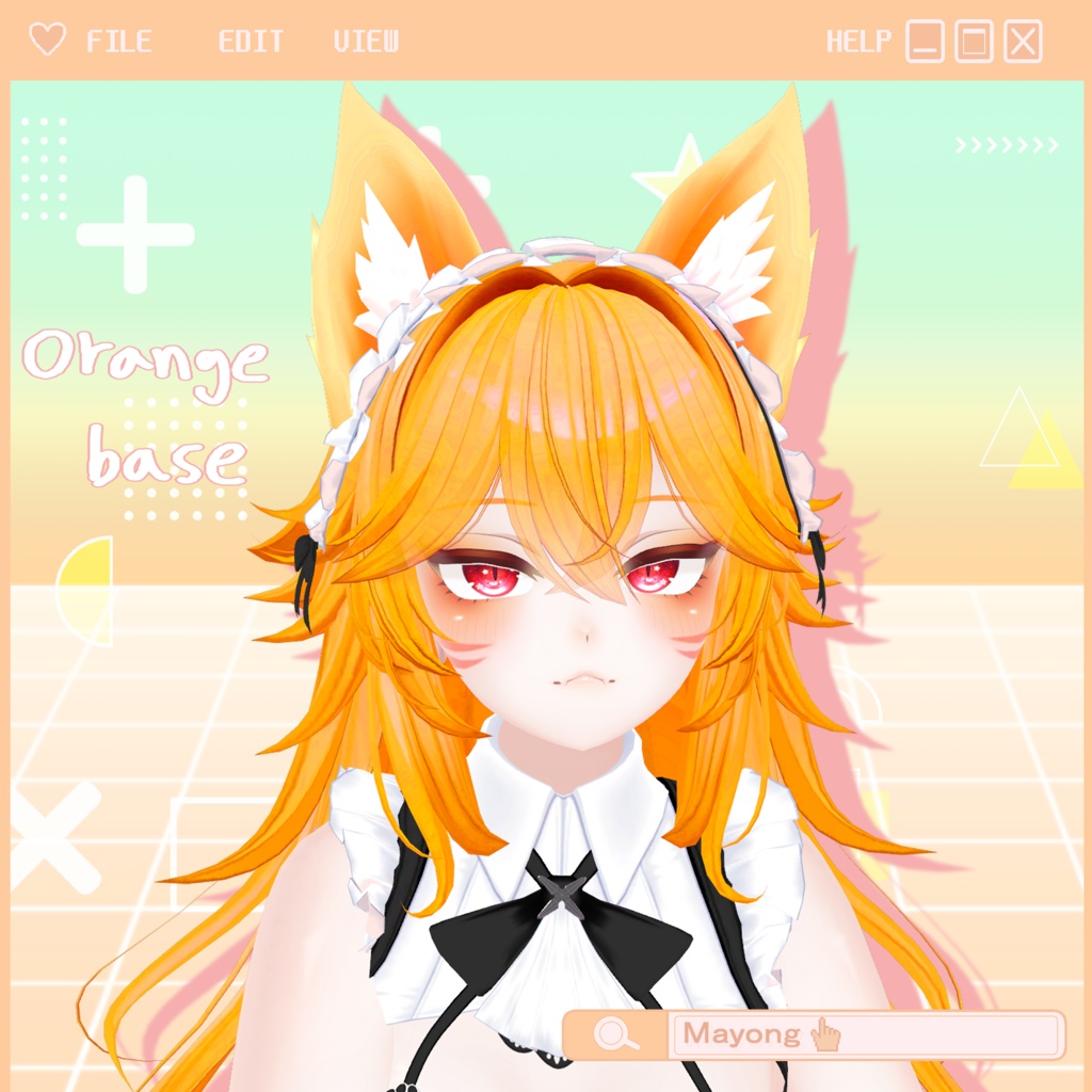 [Moe 萌] Fox face& body makeup texture (full set) - MEOW - BOOTH
