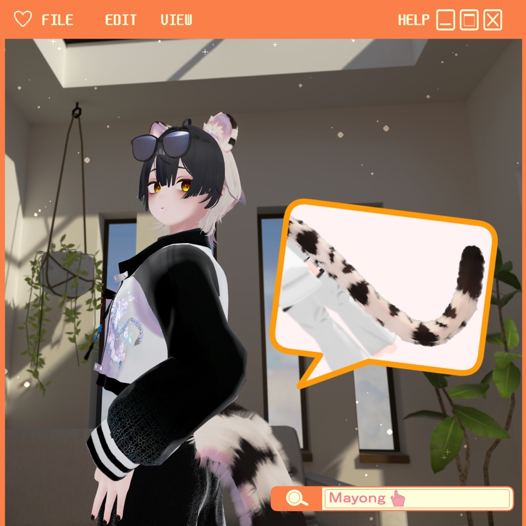 [For all] Tiger ears & tail (2 types) - MEOW - BOOTH