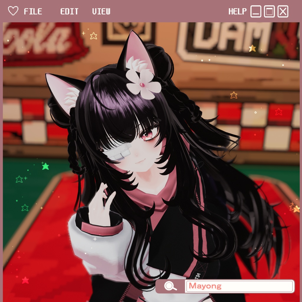 [Manuka(マヌカ)] Big Cats eyes & face makeup texture - MEOW - BOOTH