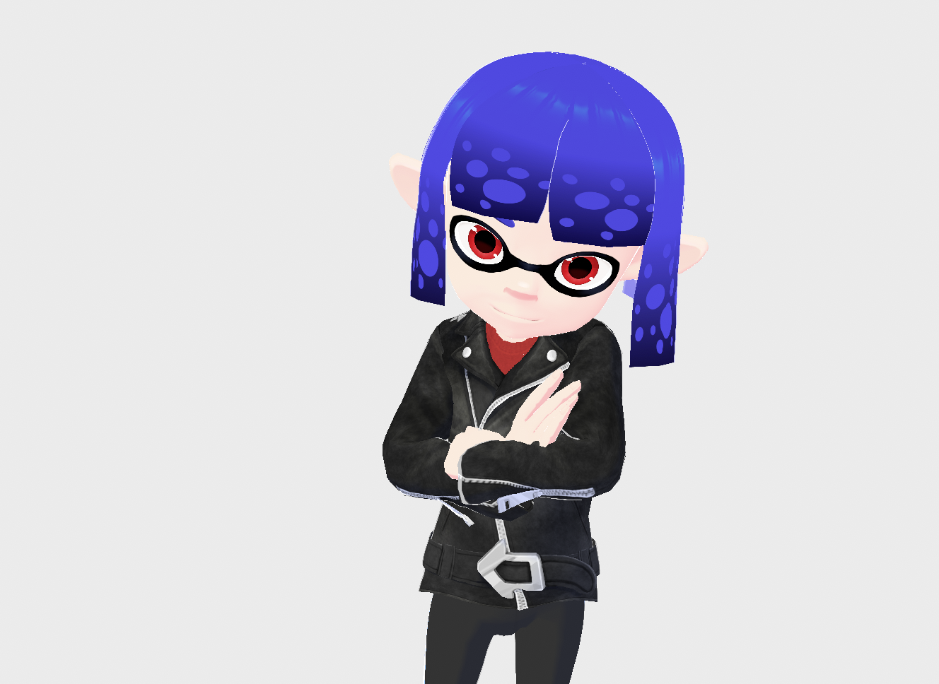 VROID [Splatoon] Black Inky Rider - enchantedpencil - BOOTH