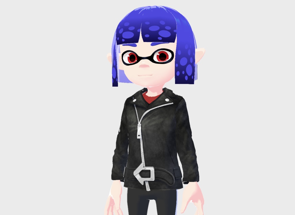 VROID [Splatoon] Black Inky Rider - enchantedpencil - BOOTH