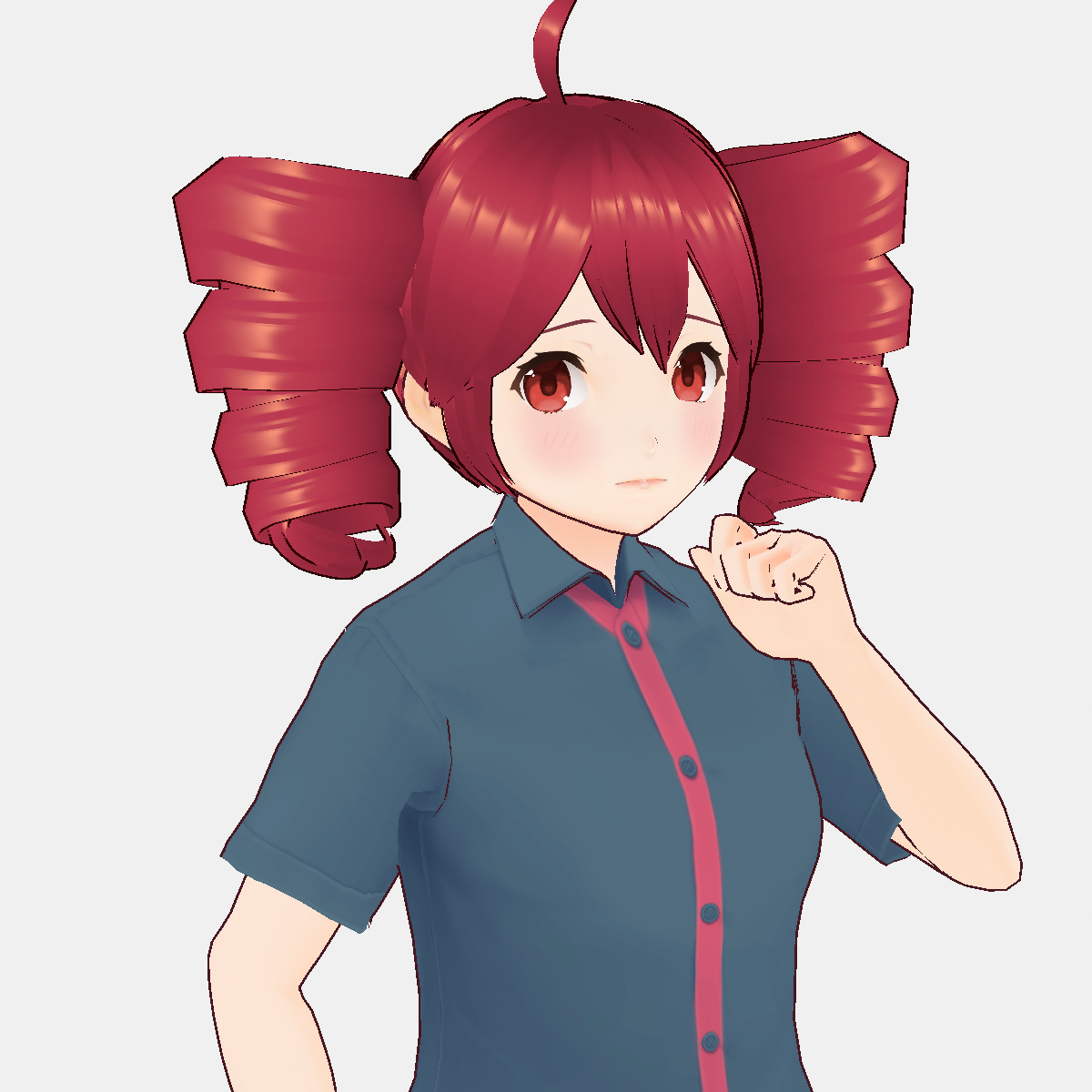 UTAU SynthV 重音テト Kasane Teto Simple VRoid Model - MelodyCrystel's ...