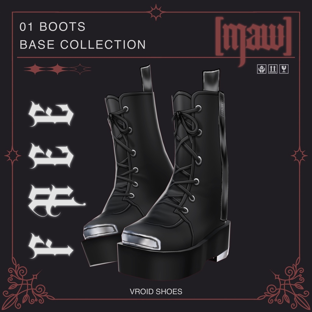01 BOOTS VROID by [maw] - [maw] - BOOTH