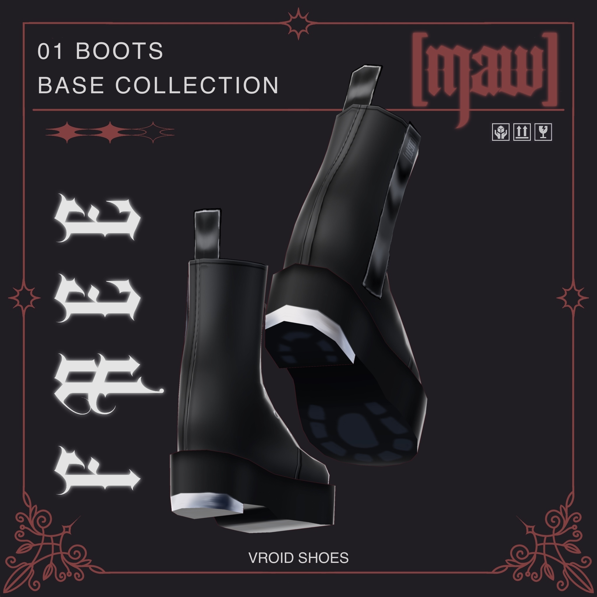 01 BOOTS VROID by [maw] - [maw] - BOOTH