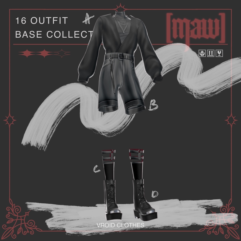 16 OUTFIT VROID by [maw] - [maw] - BOOTH