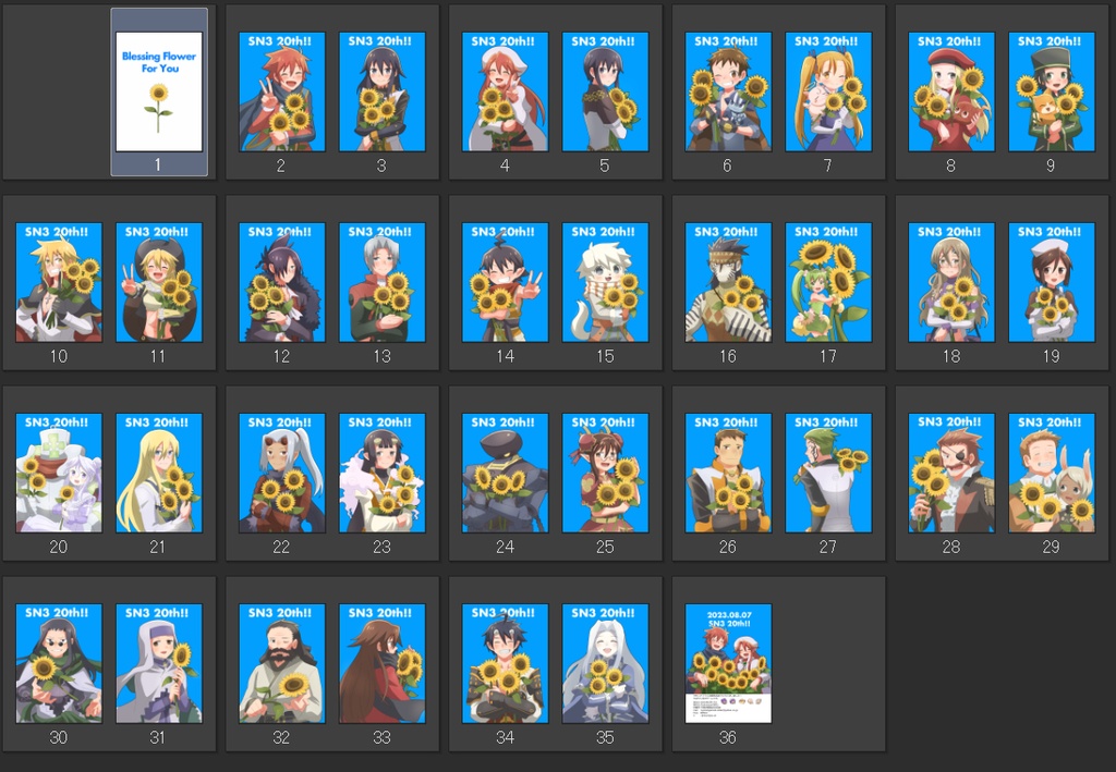 Blessing Flower For You - Cyanotype - BOOTH