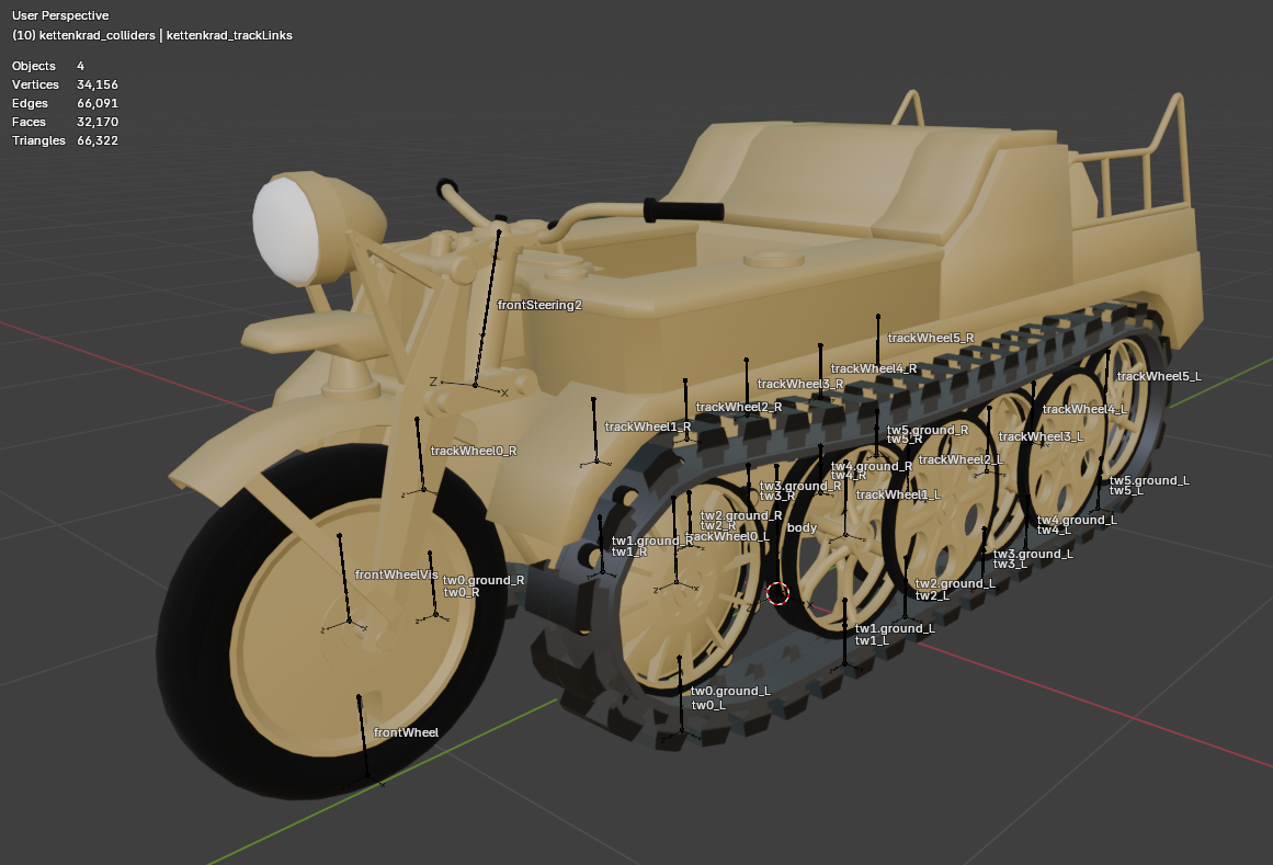 Half-track Motorcycle - object777 - BOOTH
