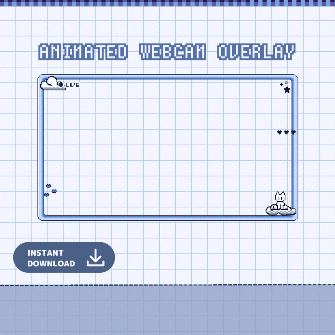 animated cam overlay +*. - neko.cream - BOOTH