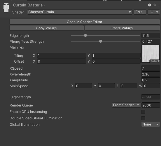 風に揺れるカーテン/Curtain shader - cheese - BOOTH