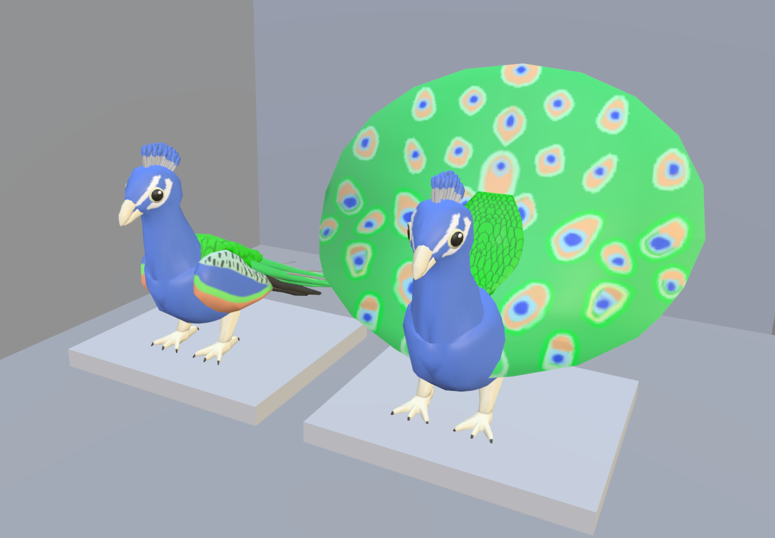 【VRChat】クジャク(通常)【3Dモデル】 - mint-0547 のショップ - BOOTH