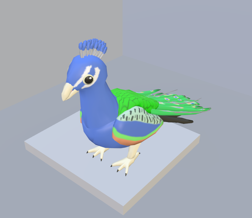 【VRChat】クジャク(通常)【3Dモデル】 - mint-0547 のショップ - BOOTH