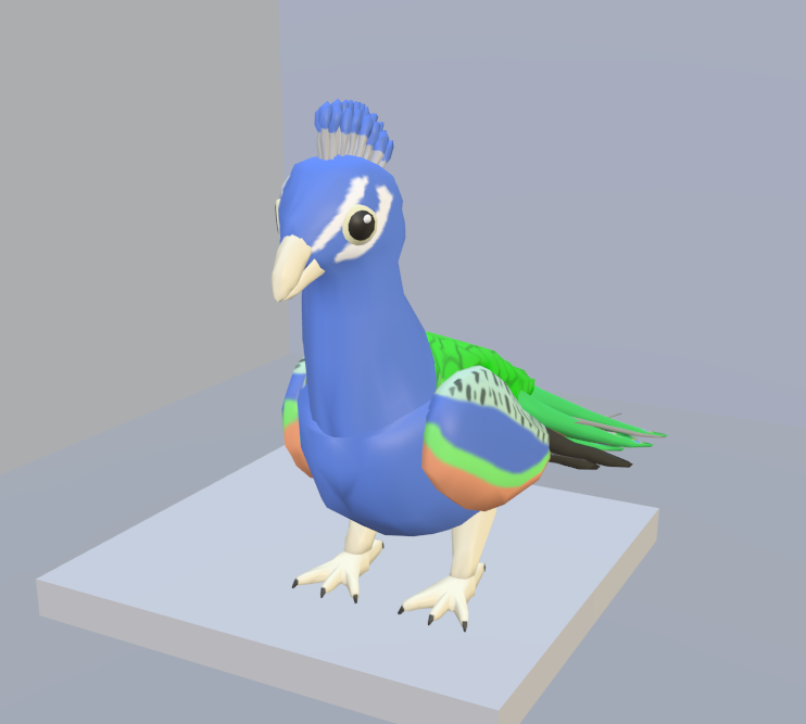 【VRChat】クジャク(通常)【3Dモデル】 - mint-0547 のショップ - BOOTH