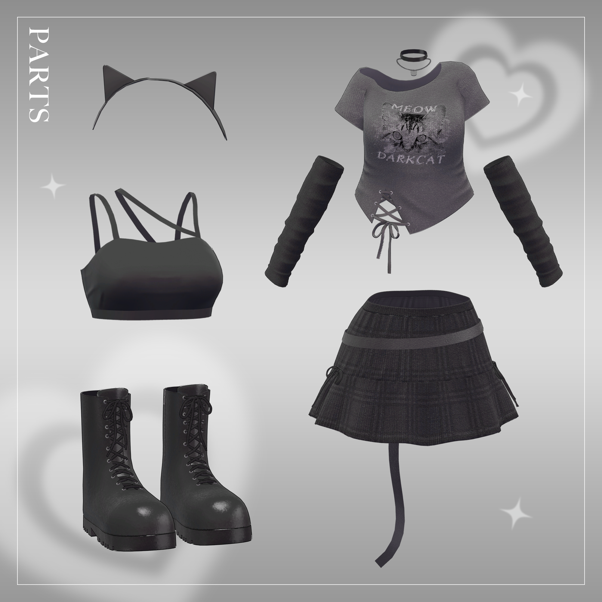 【3Dモデル】Dark Cat_4 Avatar - RAKOKO - BOOTH