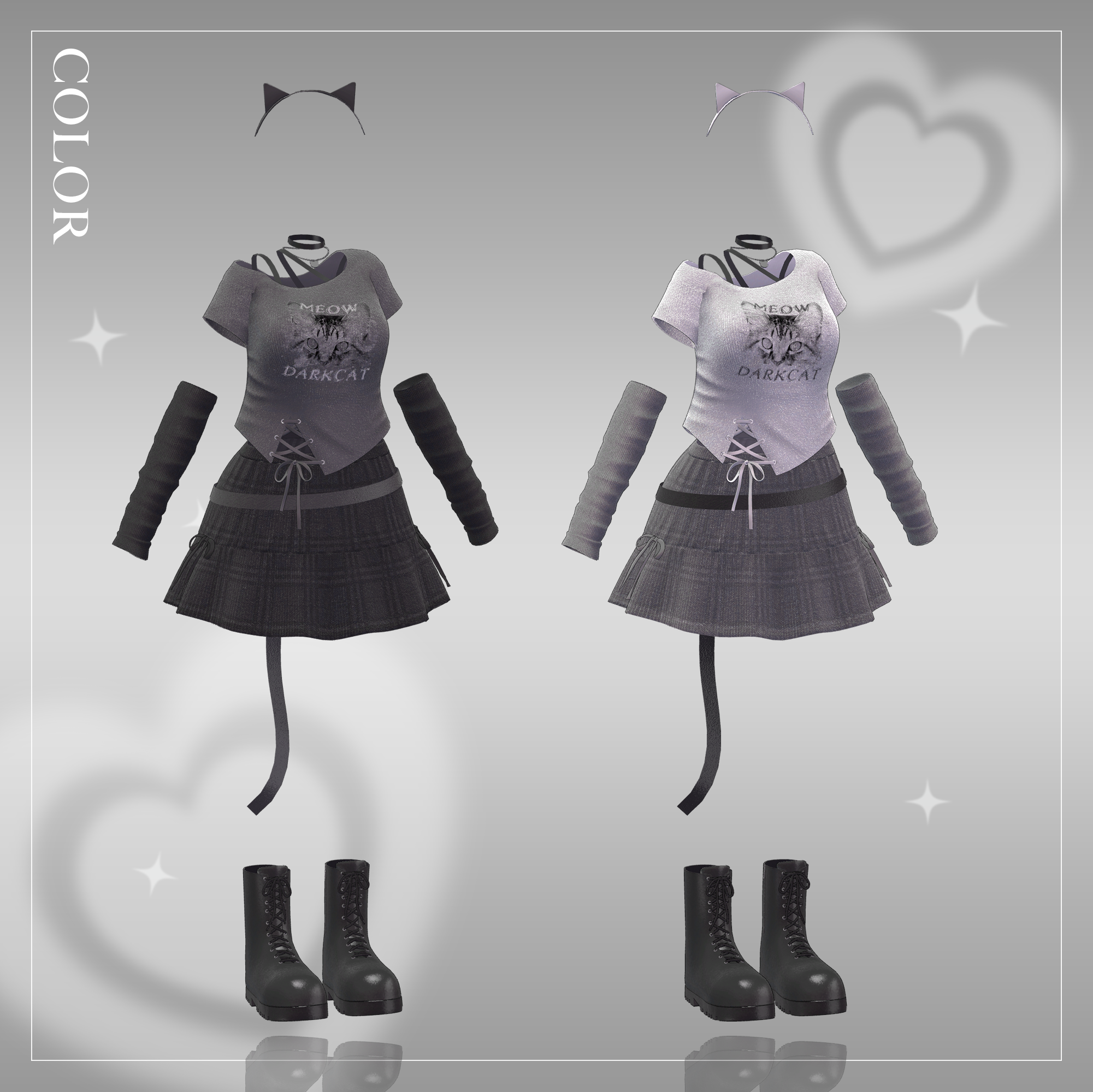 【3Dモデル】Dark Cat_4 Avatar - RAKOKO - BOOTH