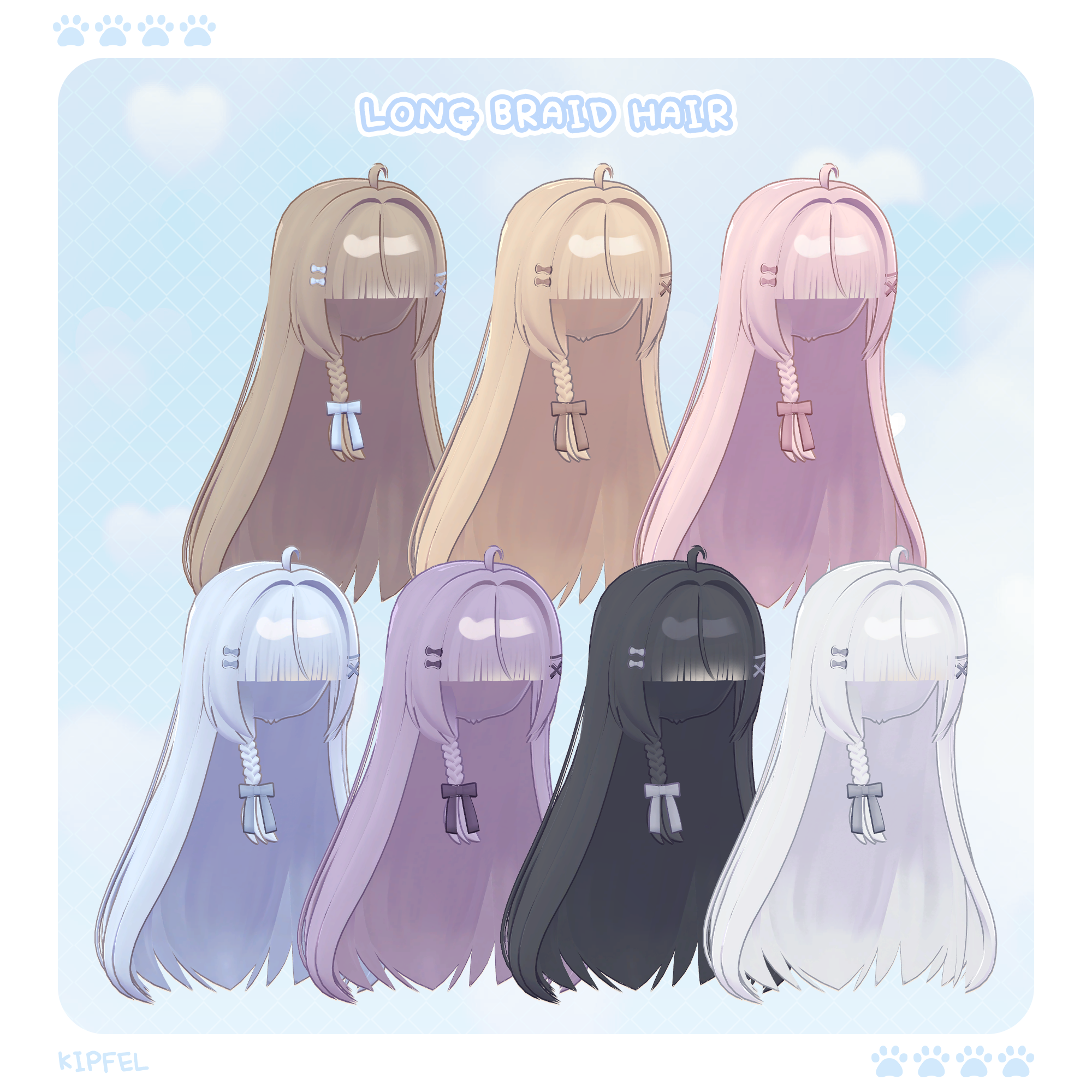 【3Dモデル】Baby Sailor & Braid Hair / キプフェル - RAKOKO - BOOTH