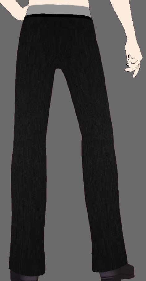 Vroid Men's Low Black Jeans - Mycahlicious - BOOTH