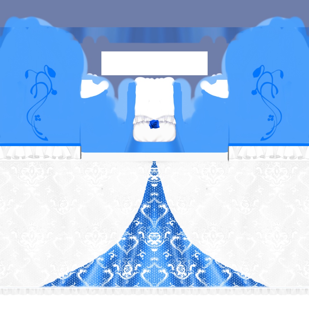 Vroid Blue Rose Dress - Mycahlicious - BOOTH