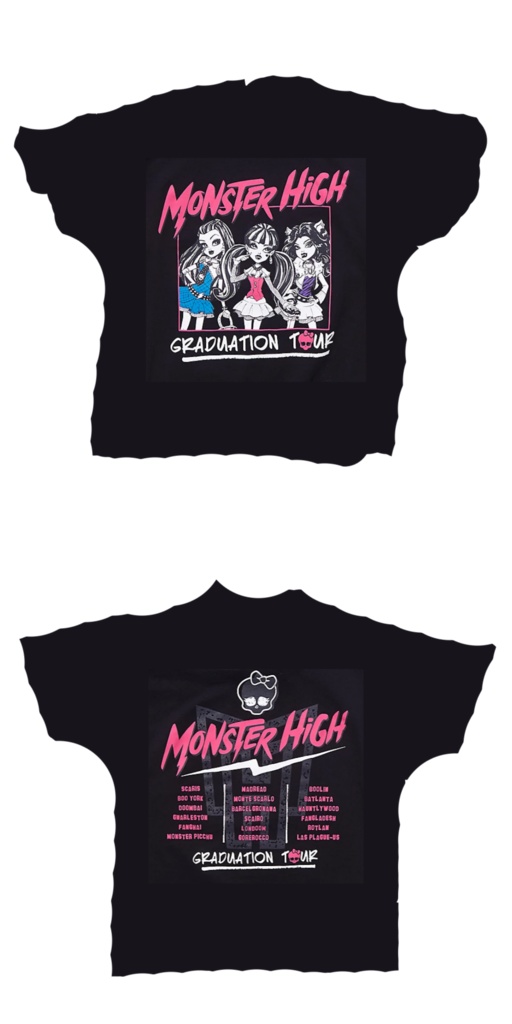Vroid Monster high "Graduation Tour" Shirt - Mycahlicious - BOOTH