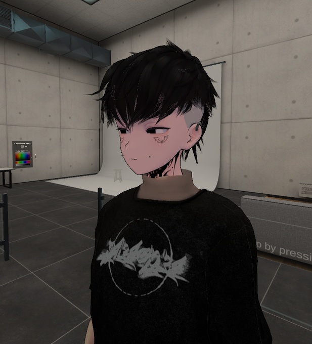 [VRCHAT] Mullet Hair Mohicano 3D for #Minase3D / #Manuka3D / #Shinra3D ...