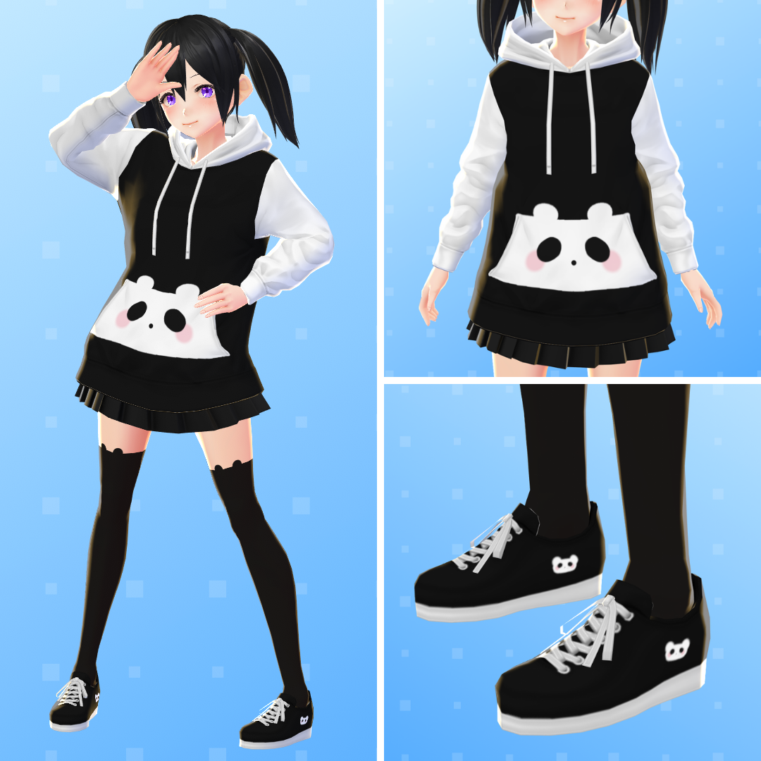 【VRoid】 Animal Hoodies Set - Rori Shop - BOOTH