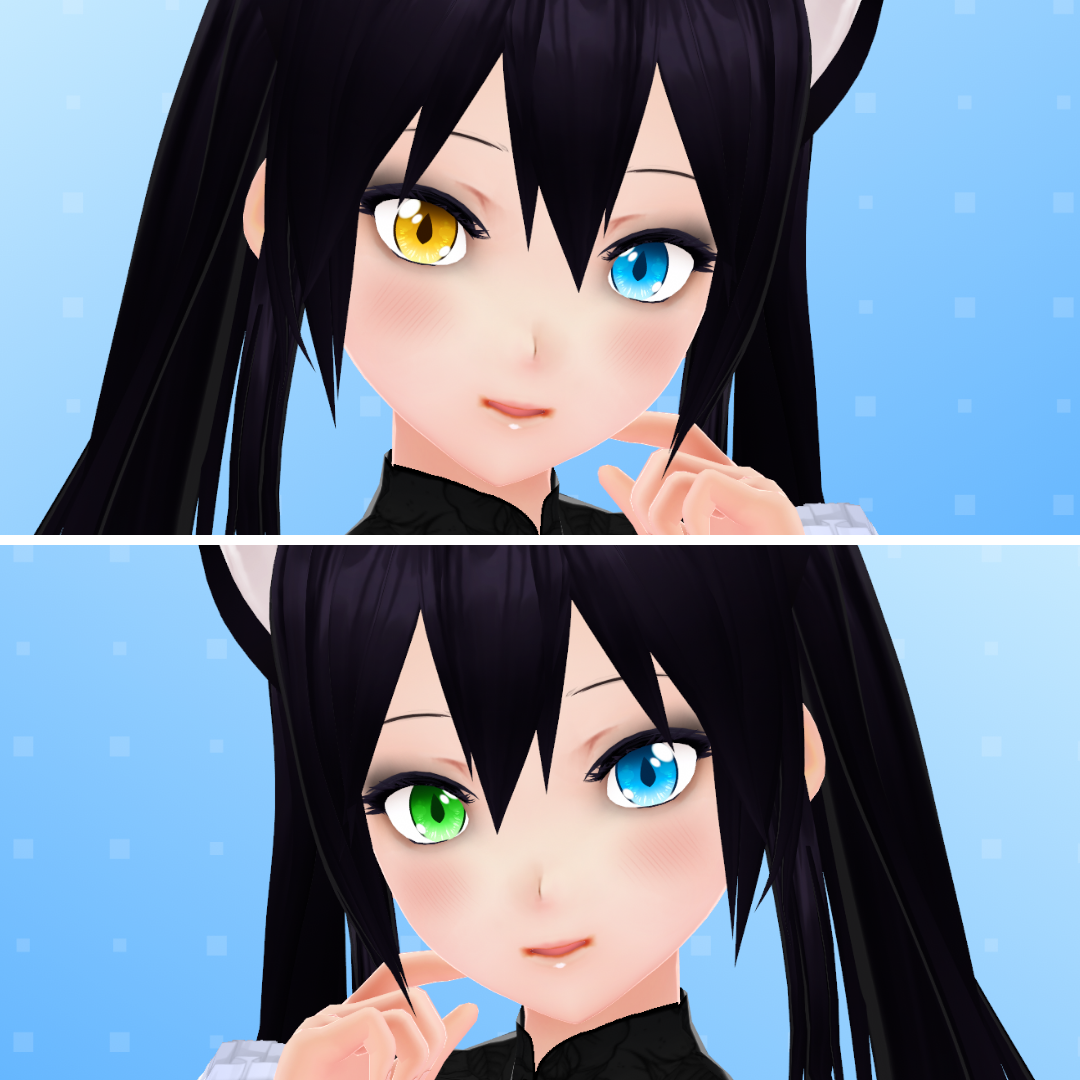 【VRoid】 Cat Demon Eyes Set - Rori Shop - BOOTH