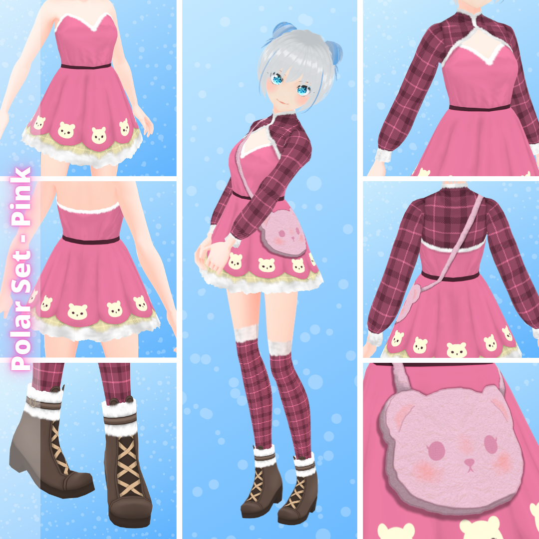 【VRoid】 Winter Animals Outfit - Christmas/Winter 2022! - Rori Shop - BOOTH