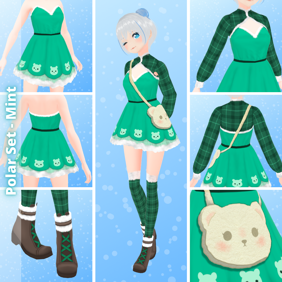 【VRoid】 Winter Animals Outfit - Christmas/Winter 2022! - Rori Shop - BOOTH