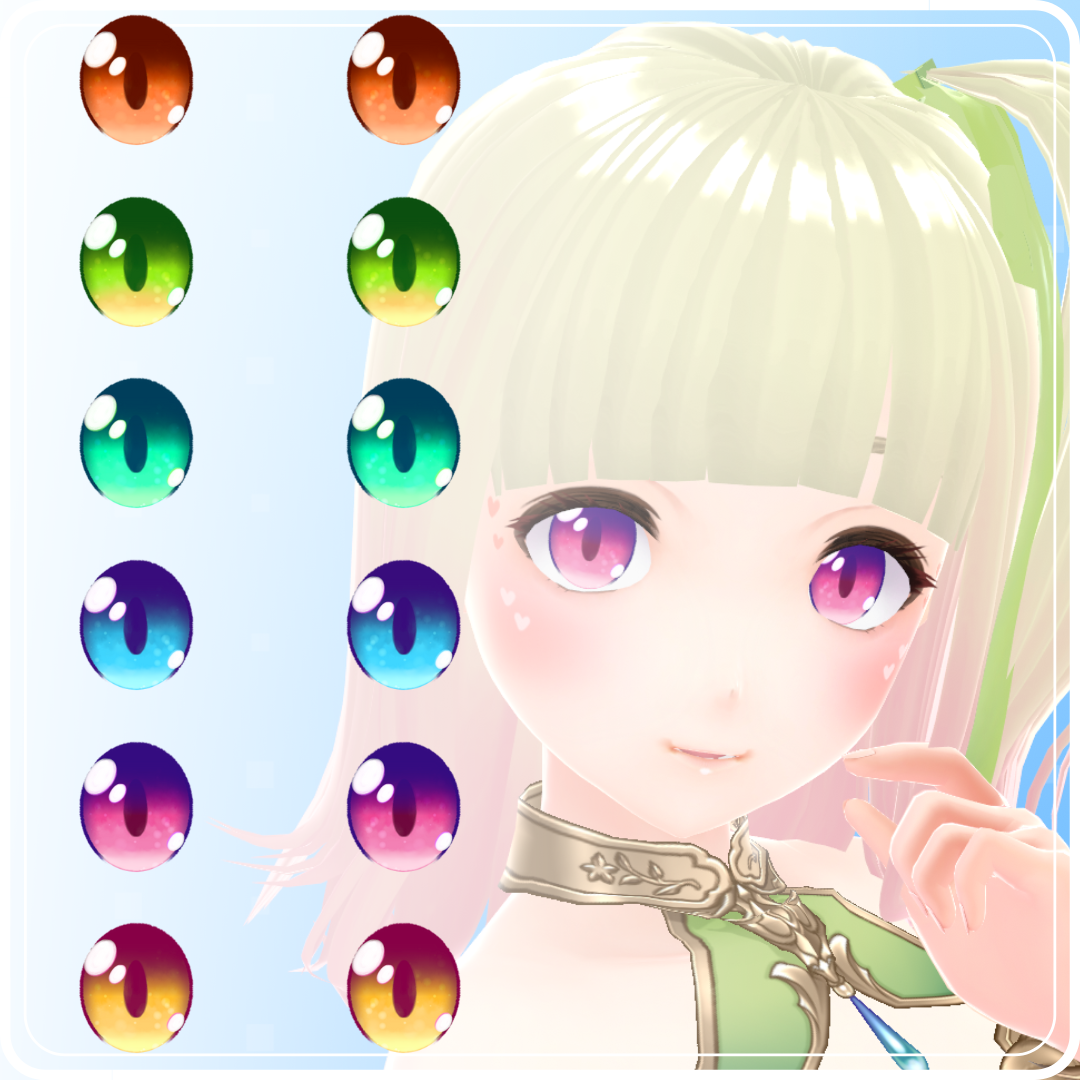 【VRoid】 Cute Watercolor Eyes Set - Rori Shop - BOOTH