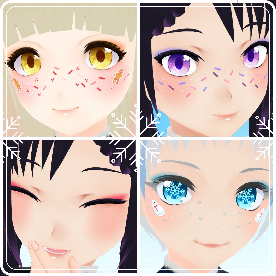 【VRoid】 Christmas Makeup Set - Vol.2 - Rori Shop - BOOTH