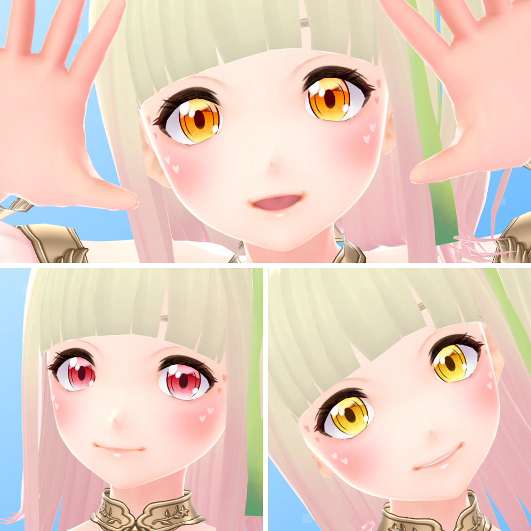 【VRoid】 Cute Dreamy Eyes Set - Rori Shop - BOOTH